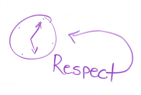 Show that you respect time – Leadership by Example – Eric Brooke's Blog
